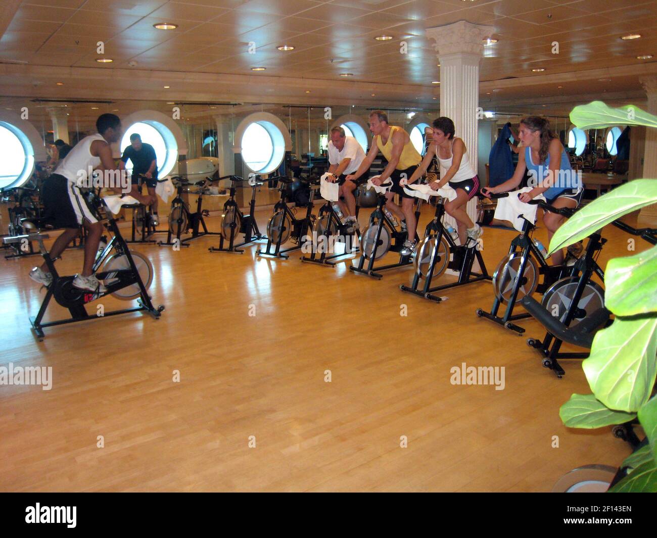 Wheels in Motion, the spin class offered morning and evening every day ...