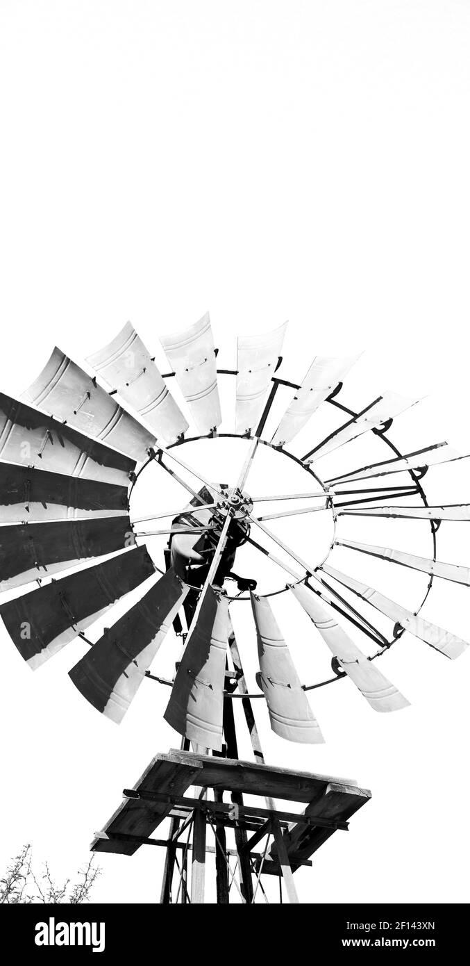 In the national park windmill turbine technology Stock Photo - Alamy