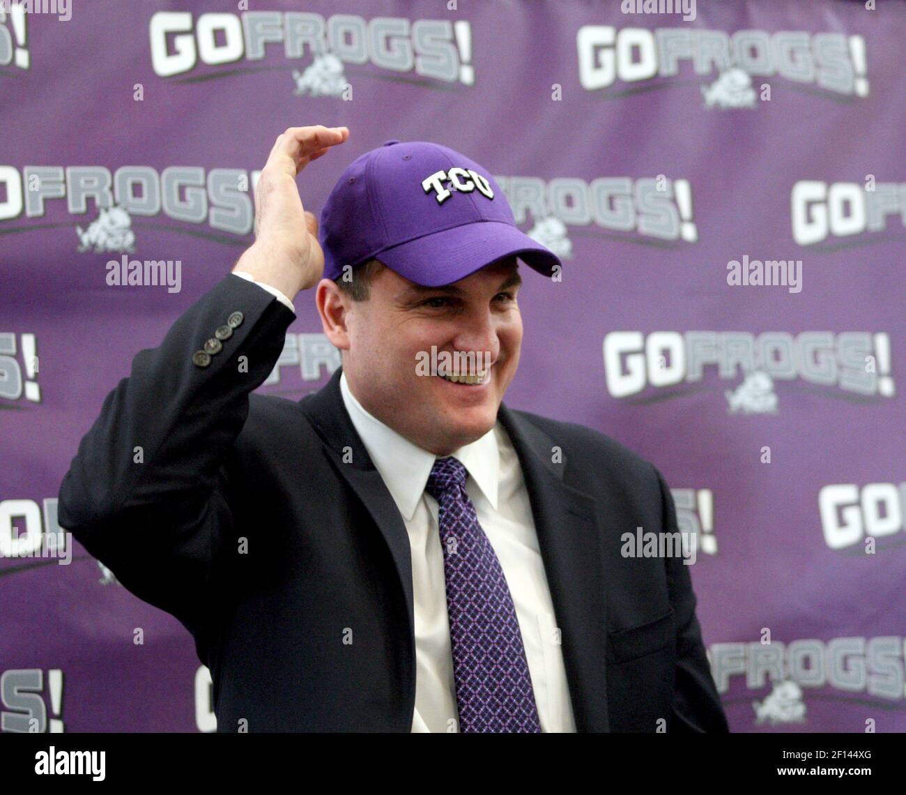 New Texas Christian head basketball coach Jim Christian addressed the ...