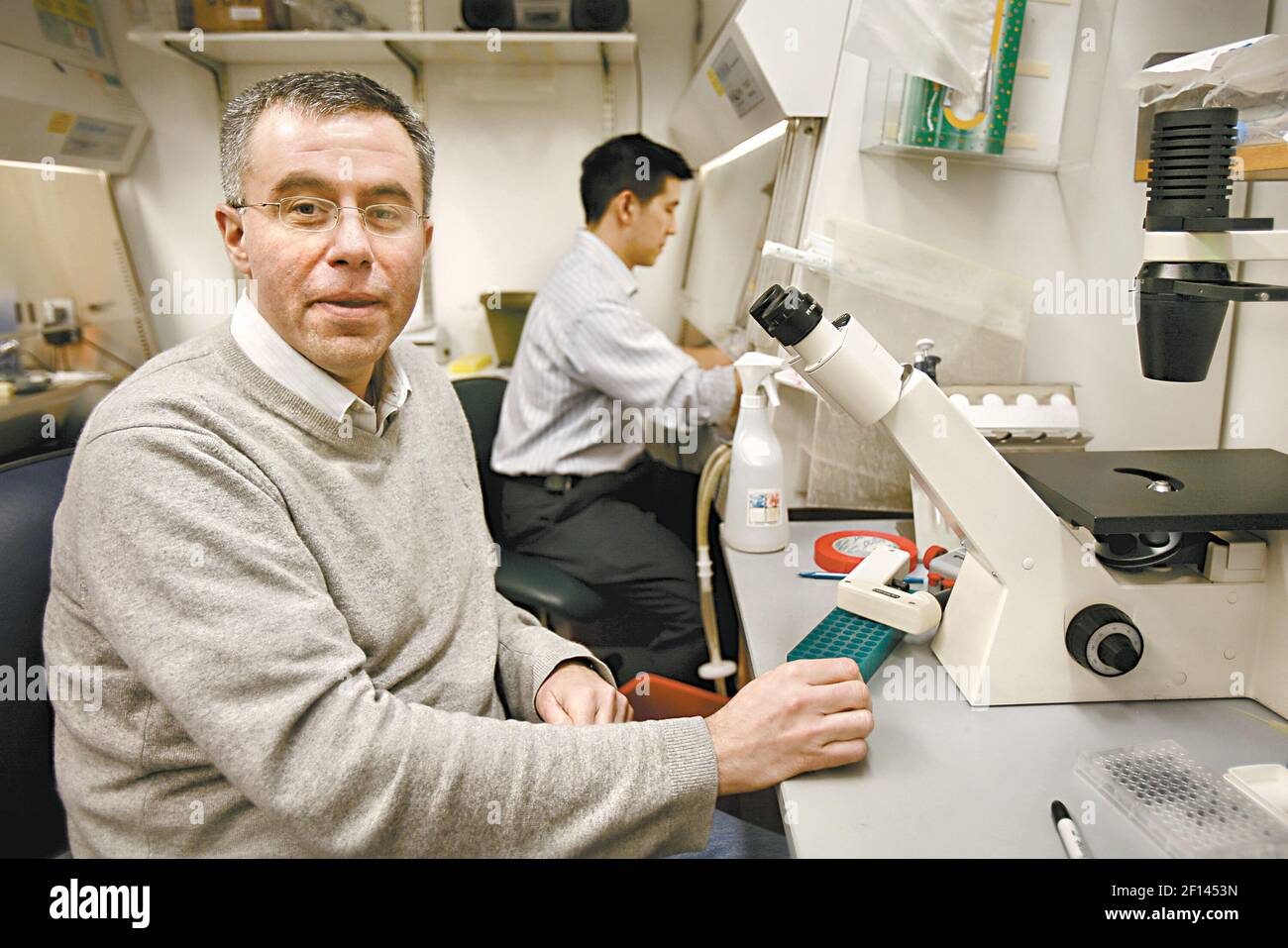 Immunologist Steven L. Reiner, pictured February 20, 2008, with ...