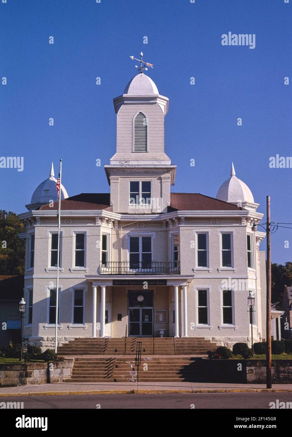 Lewis County Courthouse straight-on view Center Street Weston West ...