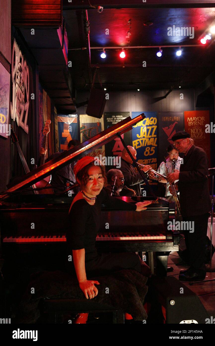 Blues singer Yoko Noge, foreground, poses for portrait February 12 ...