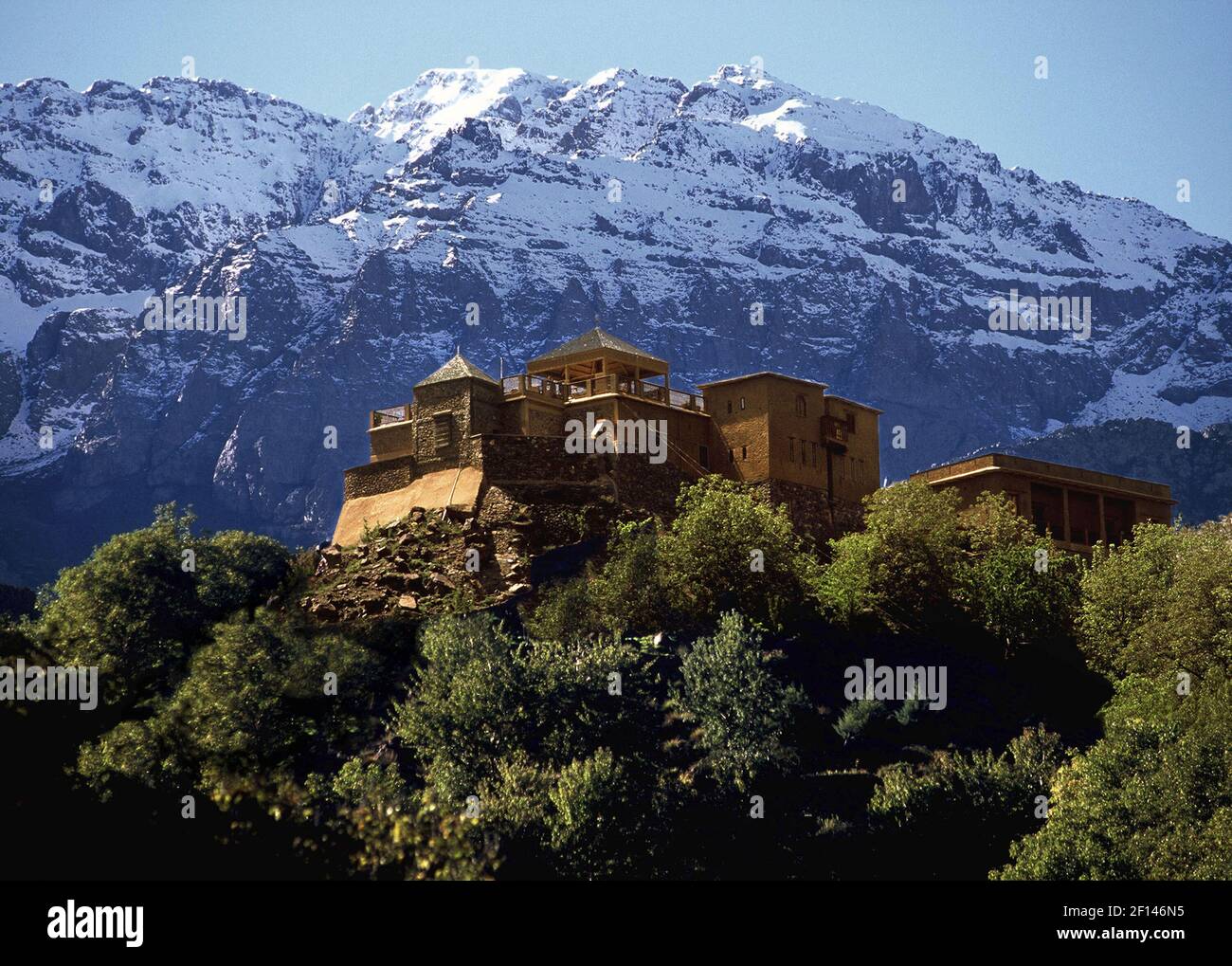 Kasbah du Toubkal sits in the shadow of North Africa's highest peak ...