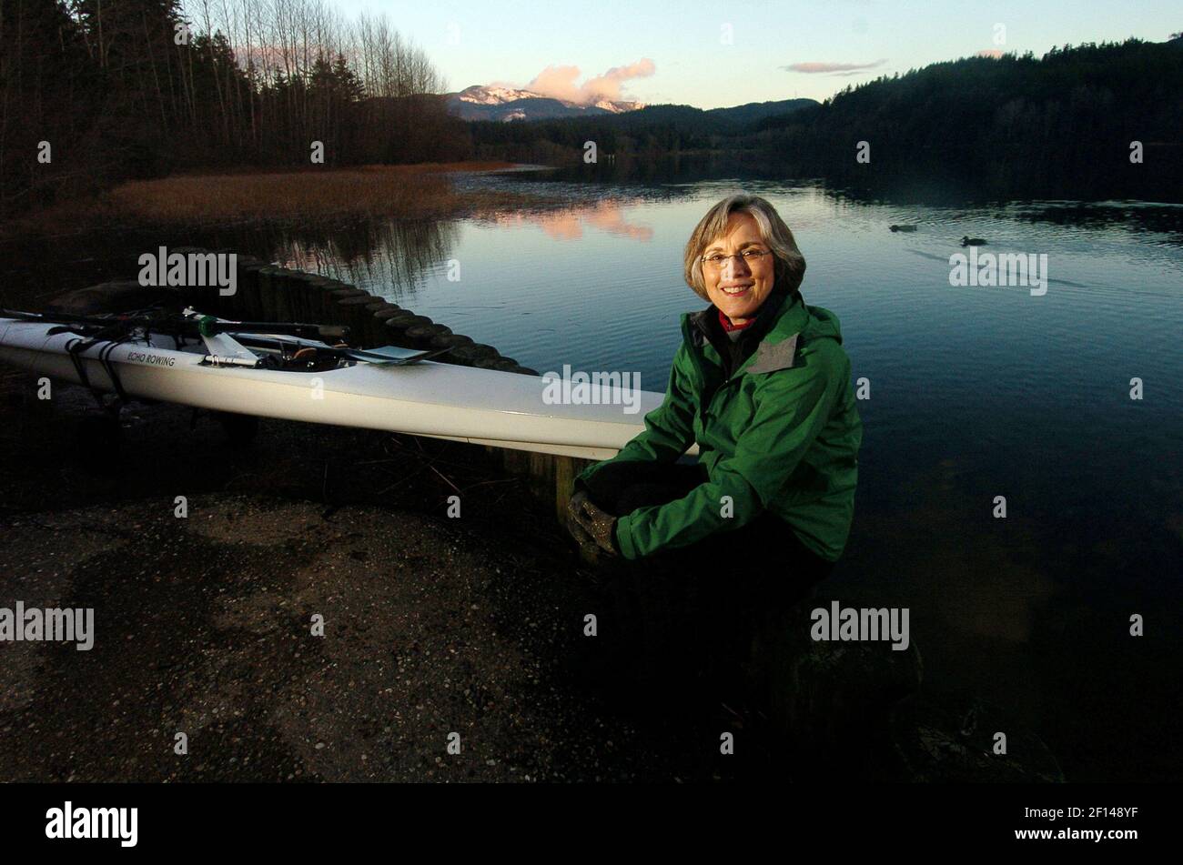 Cathy Young, 63, has been rowing for nearly three years. (Photo by Andy ...