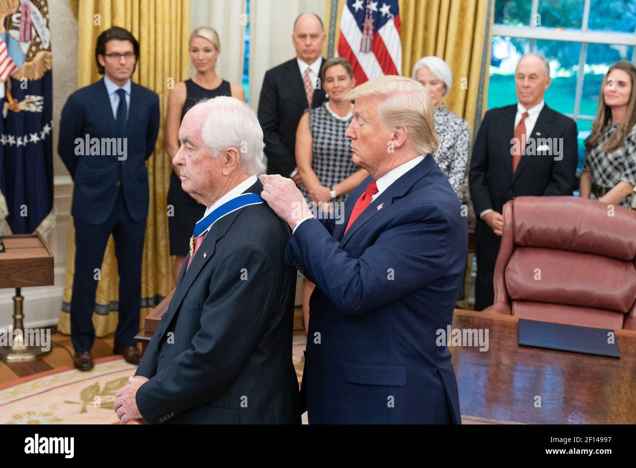 President Donald Trump presents the Presidential Medal of Freedom the ...