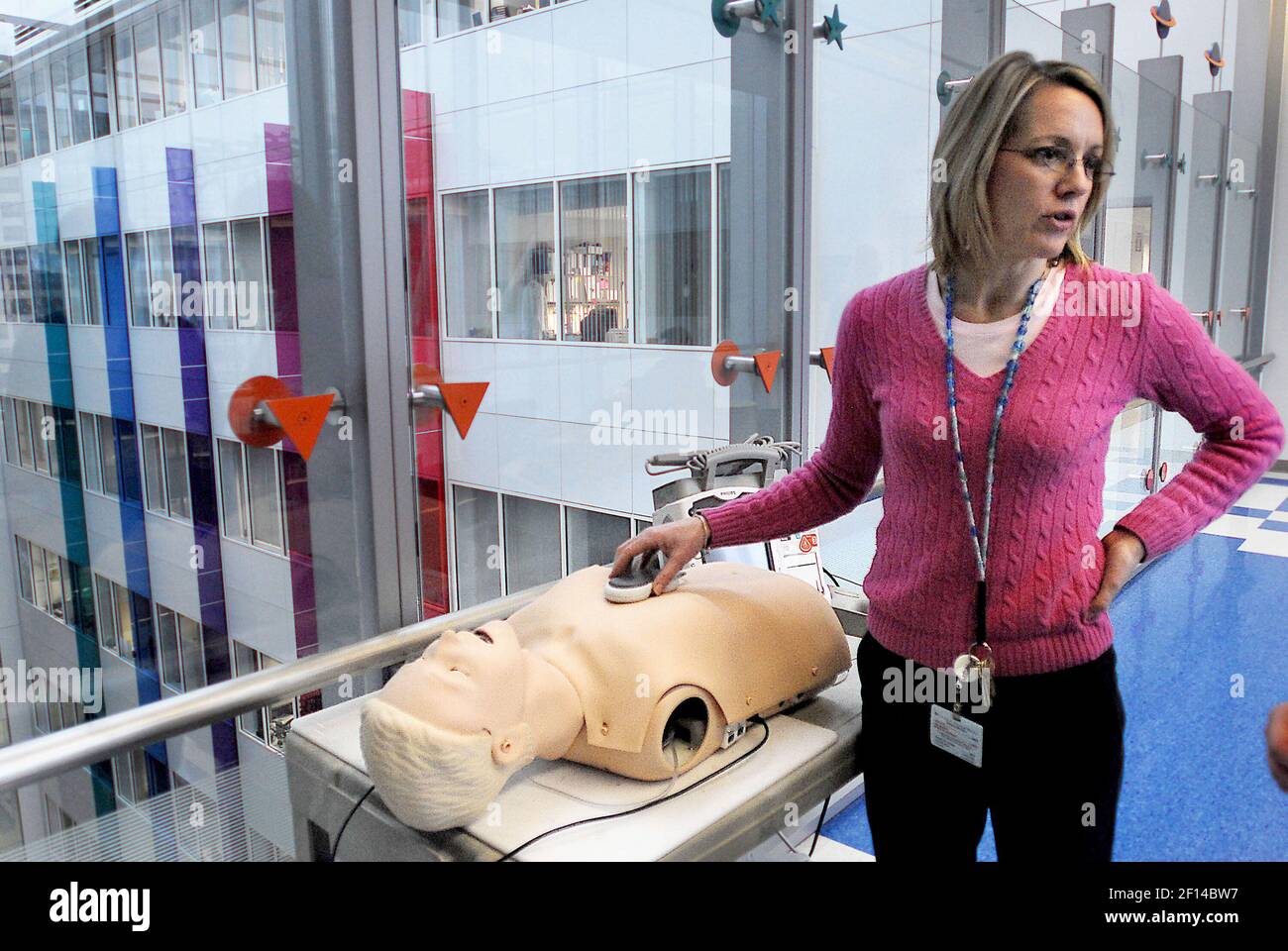 Dana Niles, a clinical research coordinator at the Children's Hospital ...