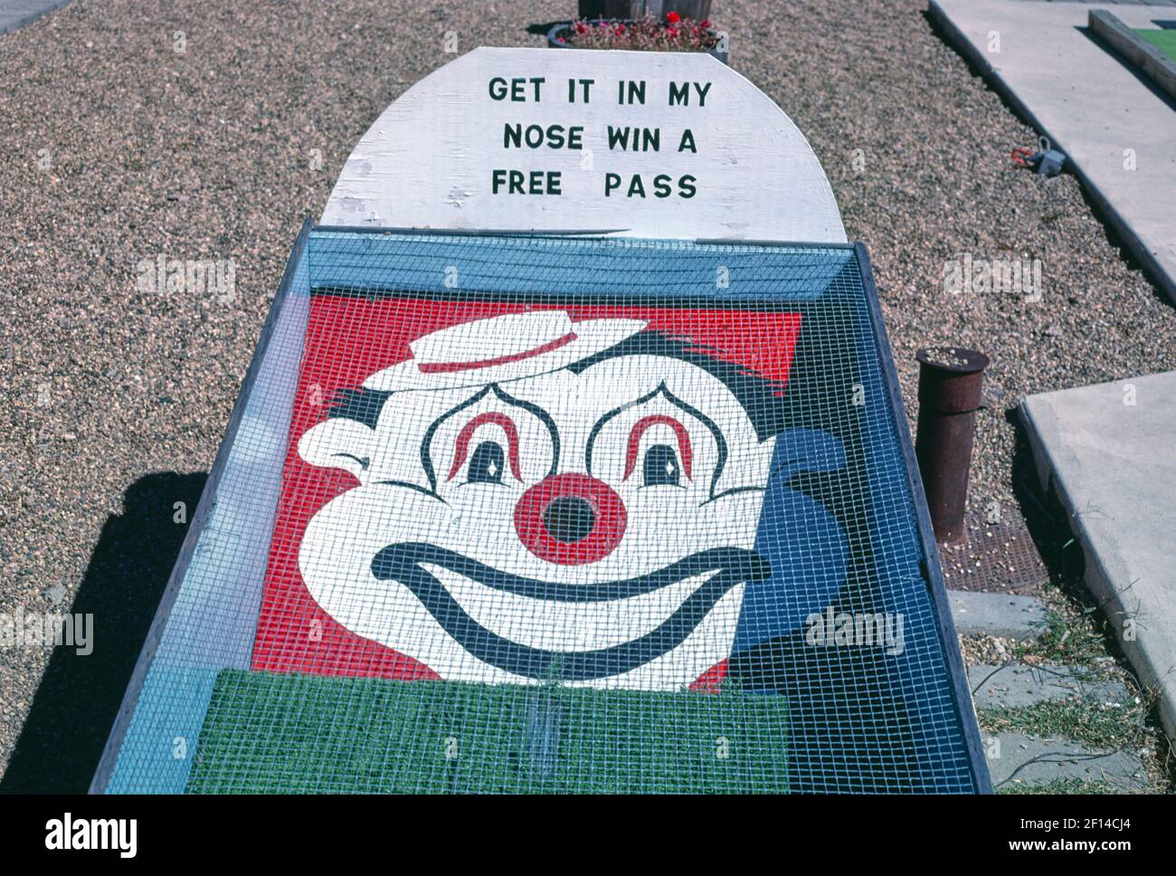 Mini golf clown hole hi-res stock photography and images - Alamy