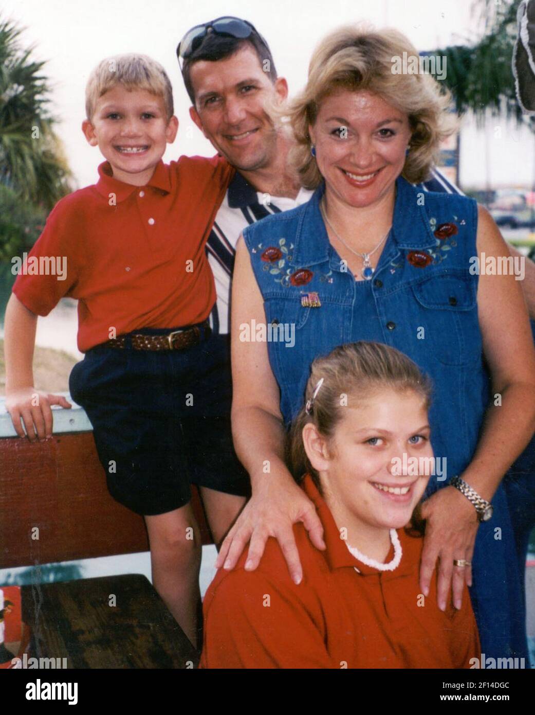 Columbia space shuttle astronaut Rick Husband is pictured with his wife ...
