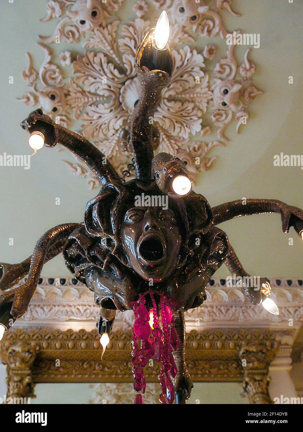 A medusa chandelier made by Adam Wallacavage's girlfriend Jodi Rice is ...