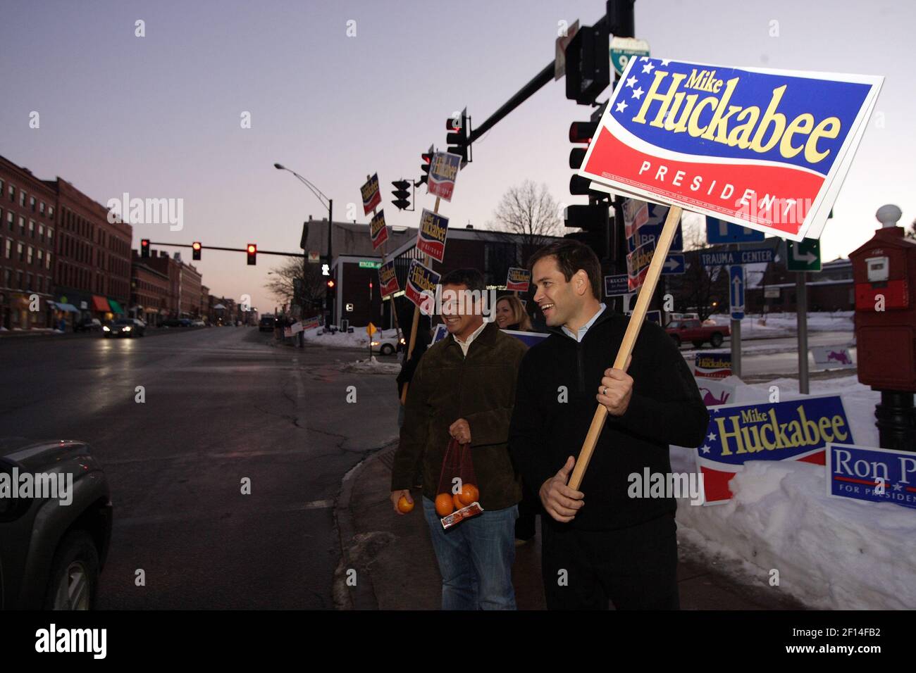 Florida State House of Representatives Speaker Marco Rubio holds a ...