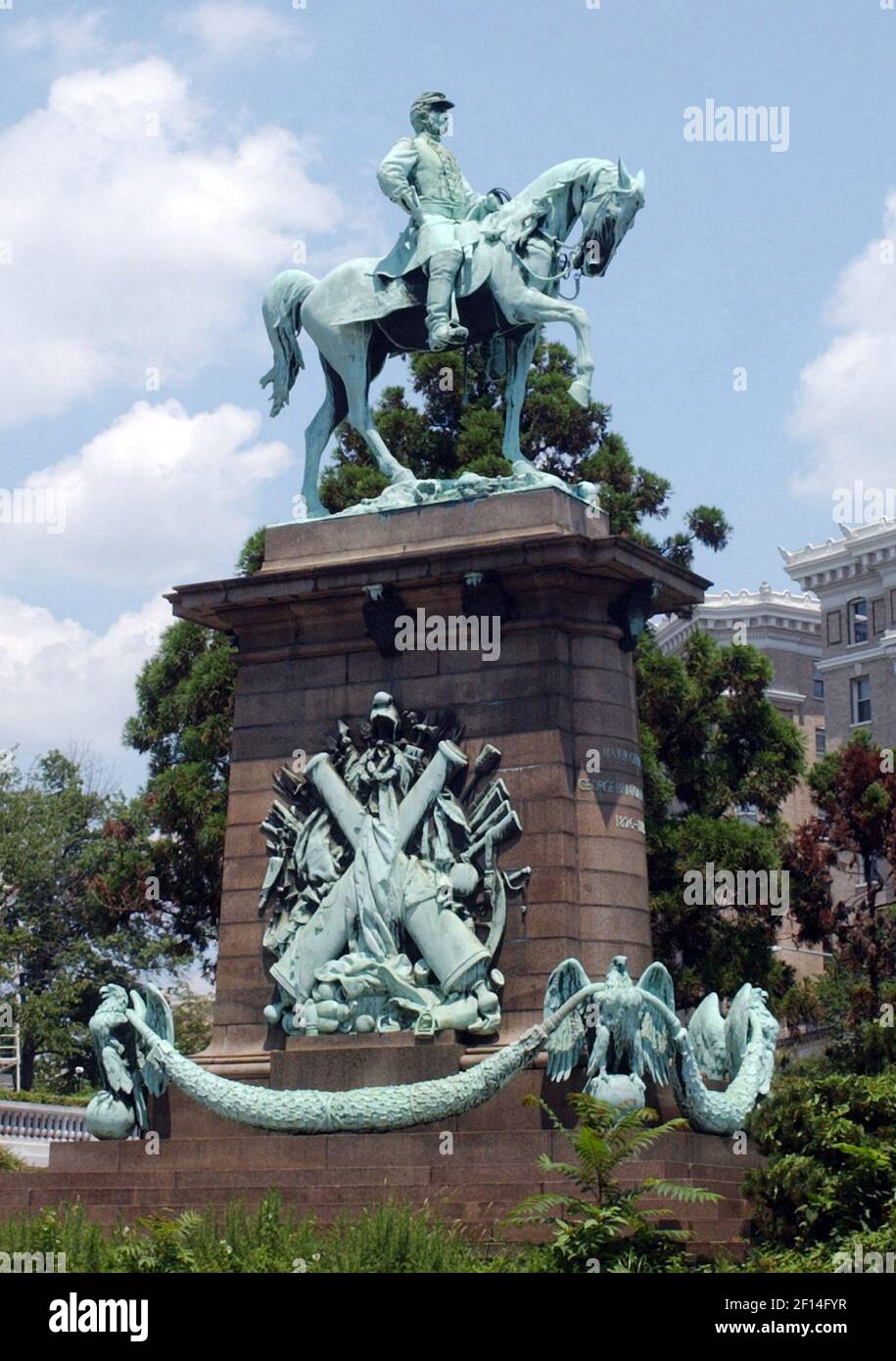 The Gen. George B. McClellan statue stands in Washington, D.C. The ...