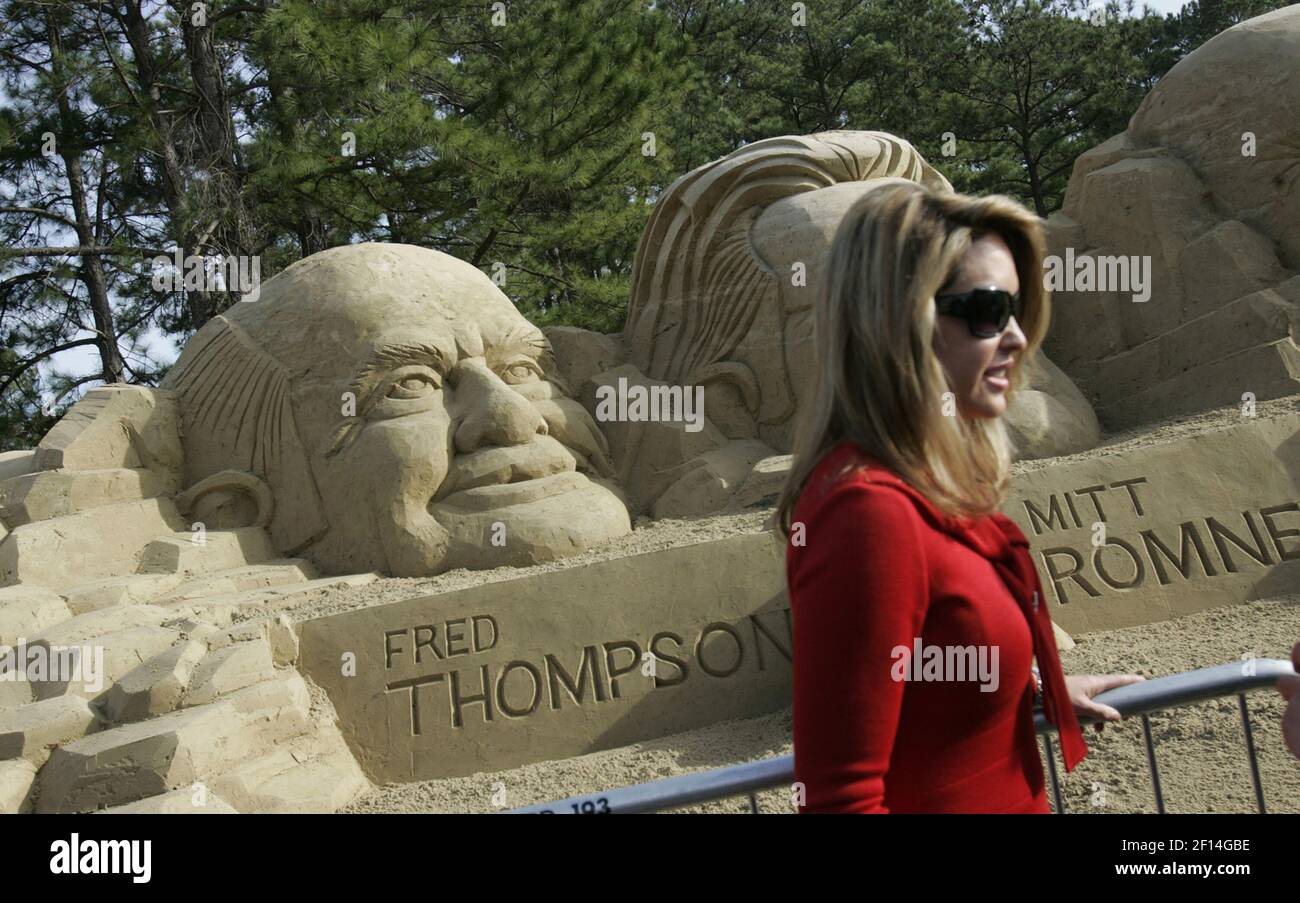 Jeri Thompson, wife of republican presidential candidate Fred Thompson ...