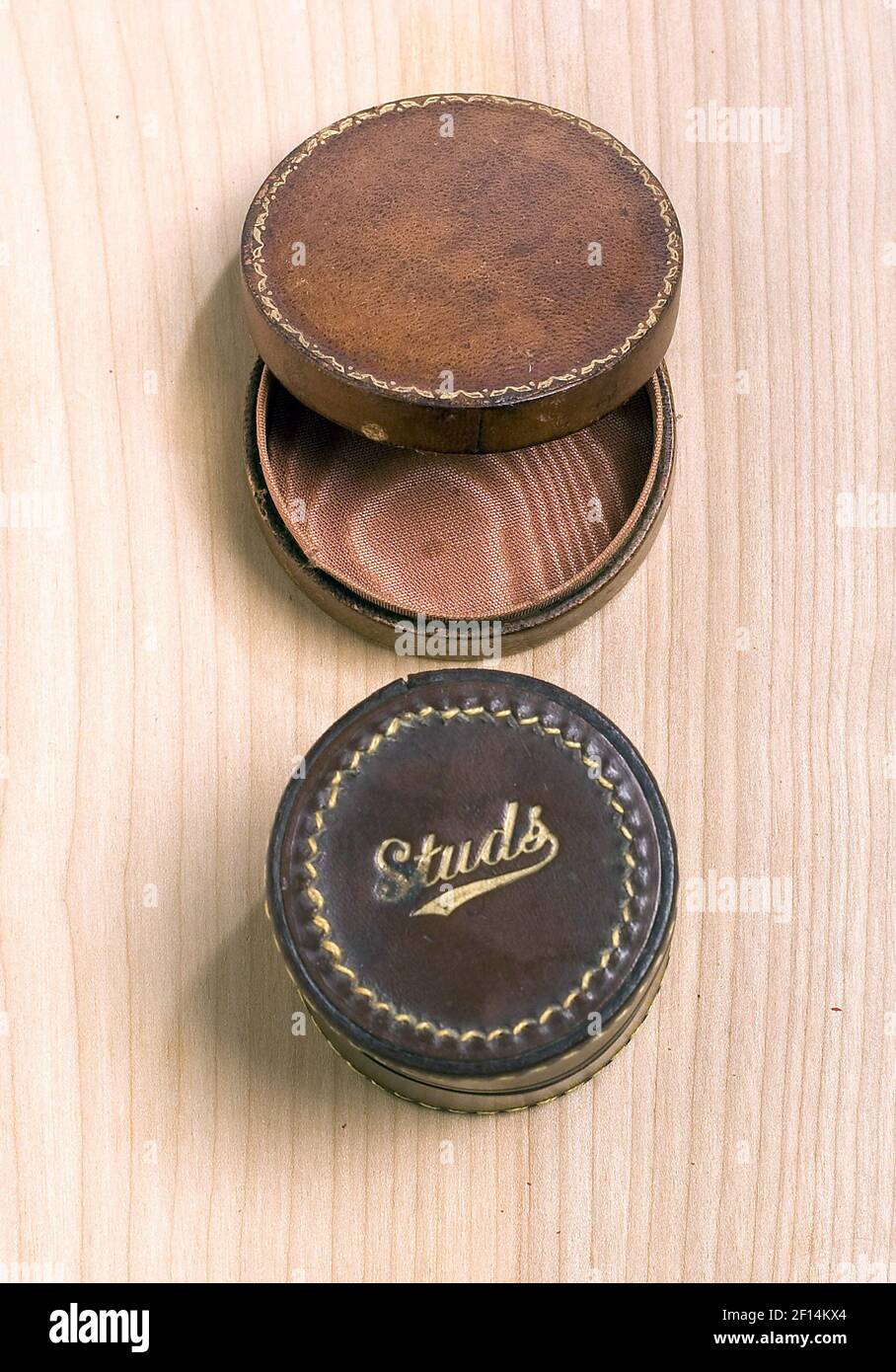 These vintage leather boxes are just the thing for storing small ...