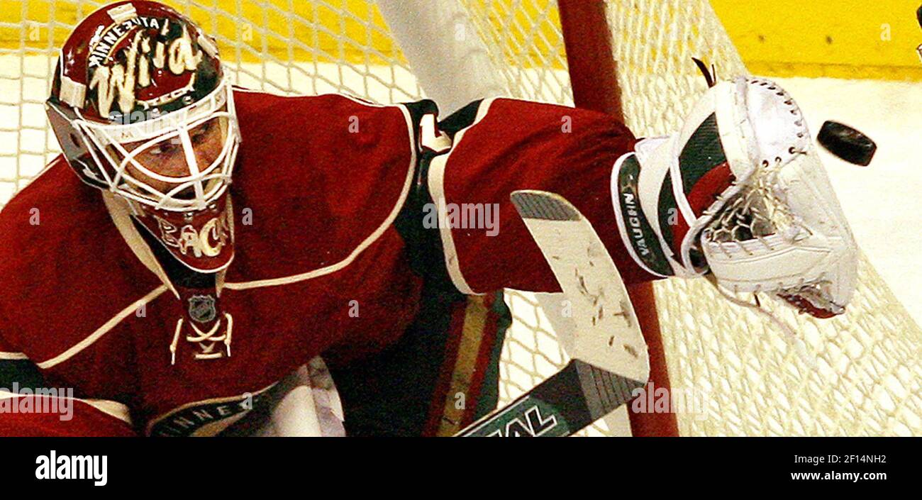 Minnesota Wild goalie Niklas Backstrom makes a save on a Vancouver ...