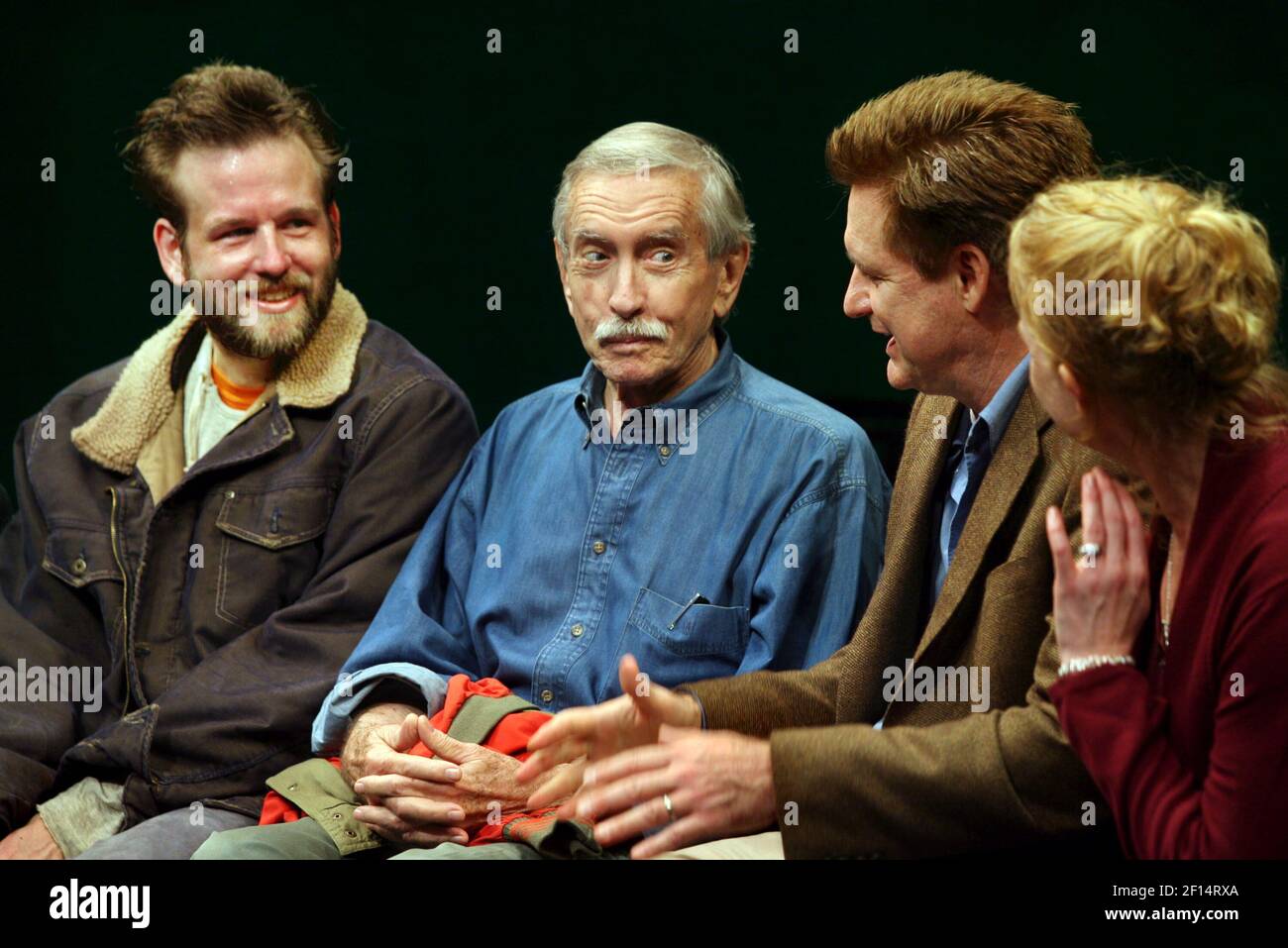 Dallas Roberts, from left, Edward Albee, Bill Pullman and Johanna Day ...