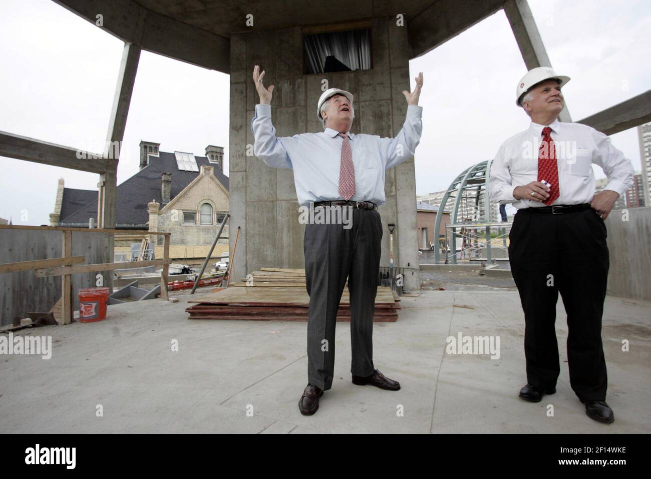 Dr. Eckhart Grohmann, left, gave the Milwaukee School of Engineering a ...
