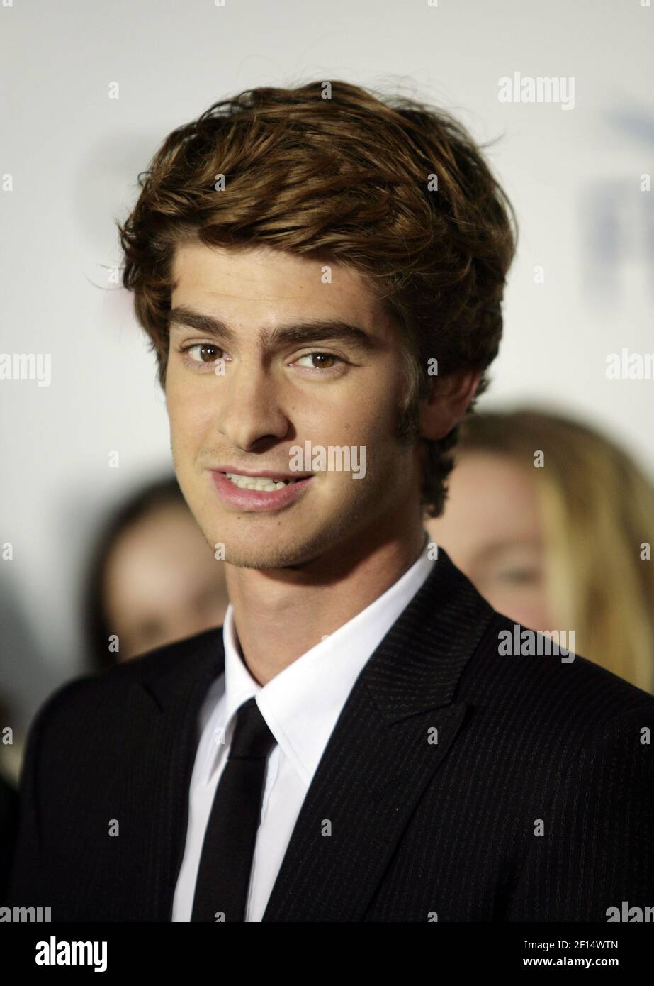 Actor Andrew Garfield arrives at the premiere of the film, "Lions for ...