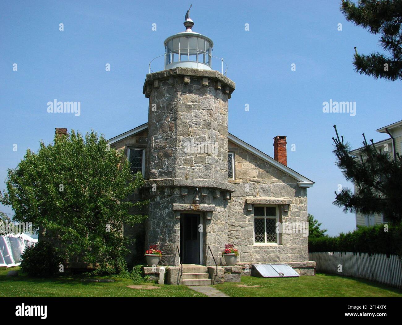 The Stonington Harbor Lighthouse, commissioned in 1823 and relocated to ...