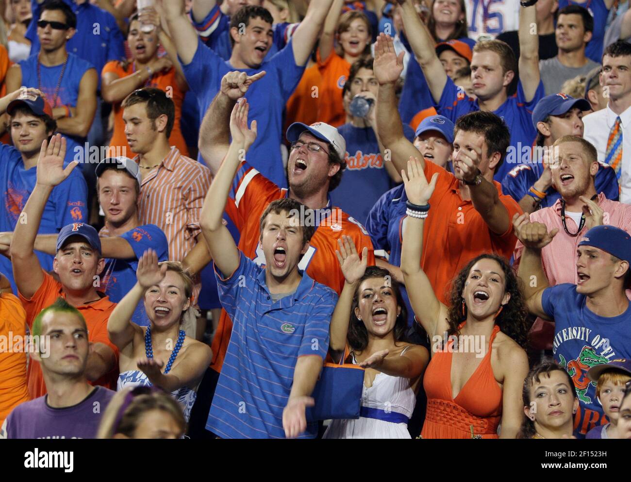 Florida fans cheer for the Gators during their game against Louisiana ...