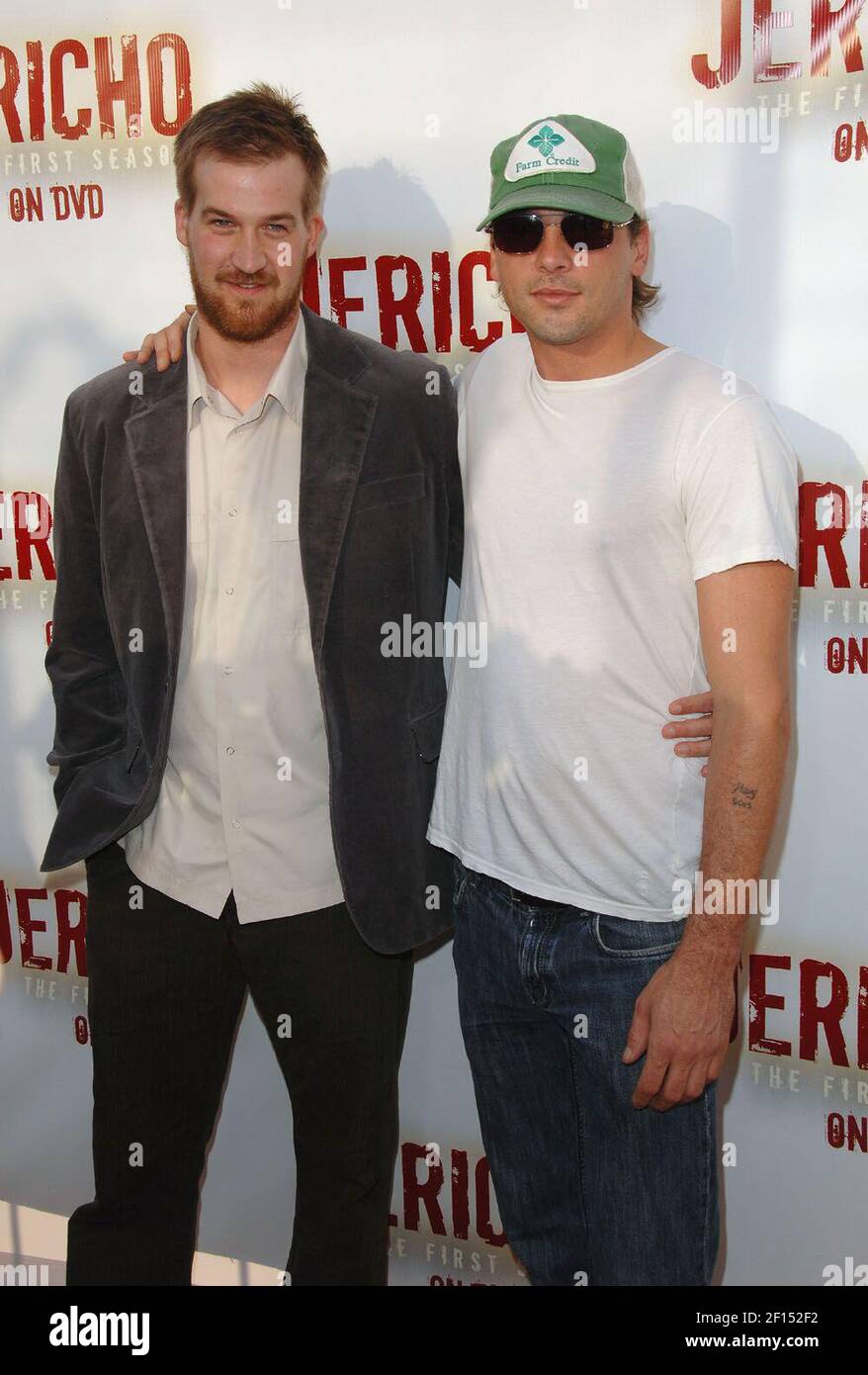 Skeet Ulrich and co-star Kenneth Mitchell attend the Jericho The First ...