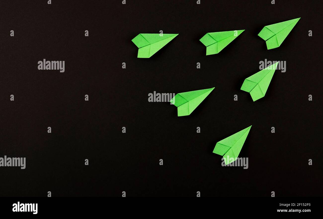 aircraft rocket paper fold to success for design Stock Photo - Alamy