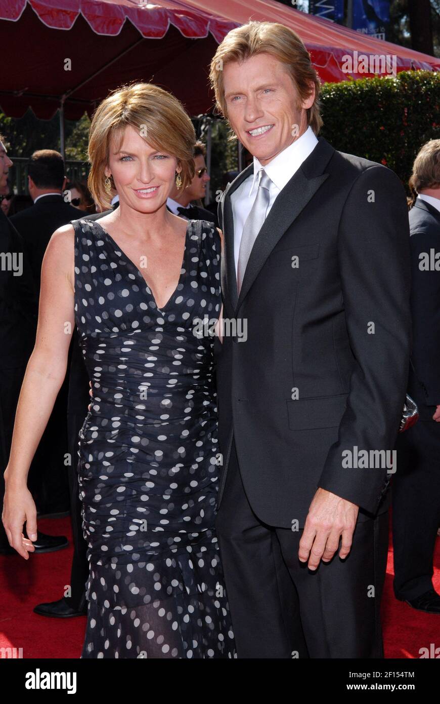 Denis Leary and wife Ann Lembeck attend the 59th Annual Primetime Emmy ...