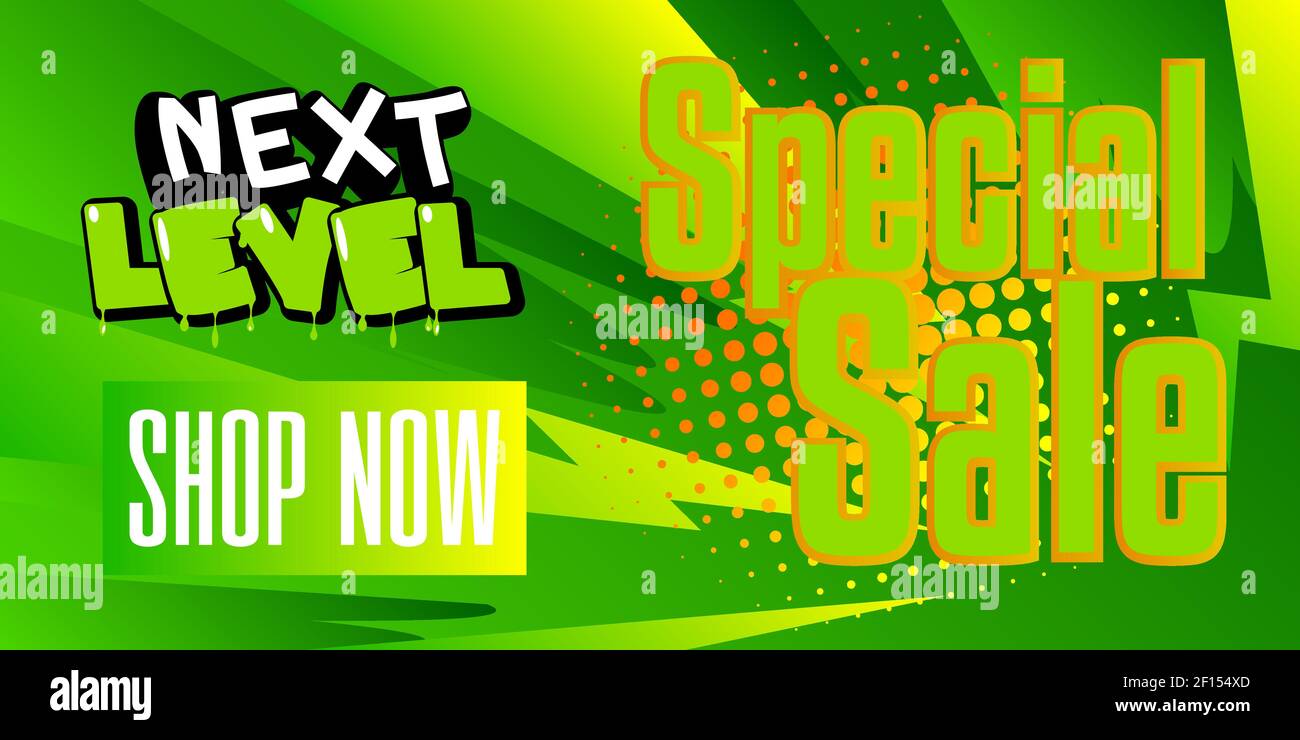 Gaming level, Game progress related special offer, sale words, quote on ...