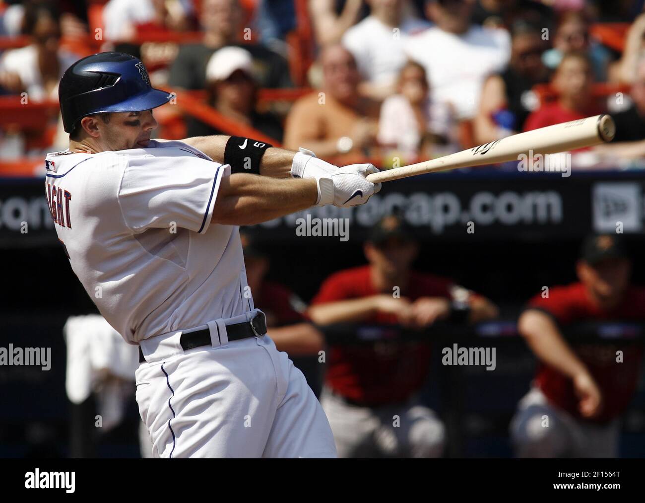 The New York Mets' David Wright connects on a home run against the ...