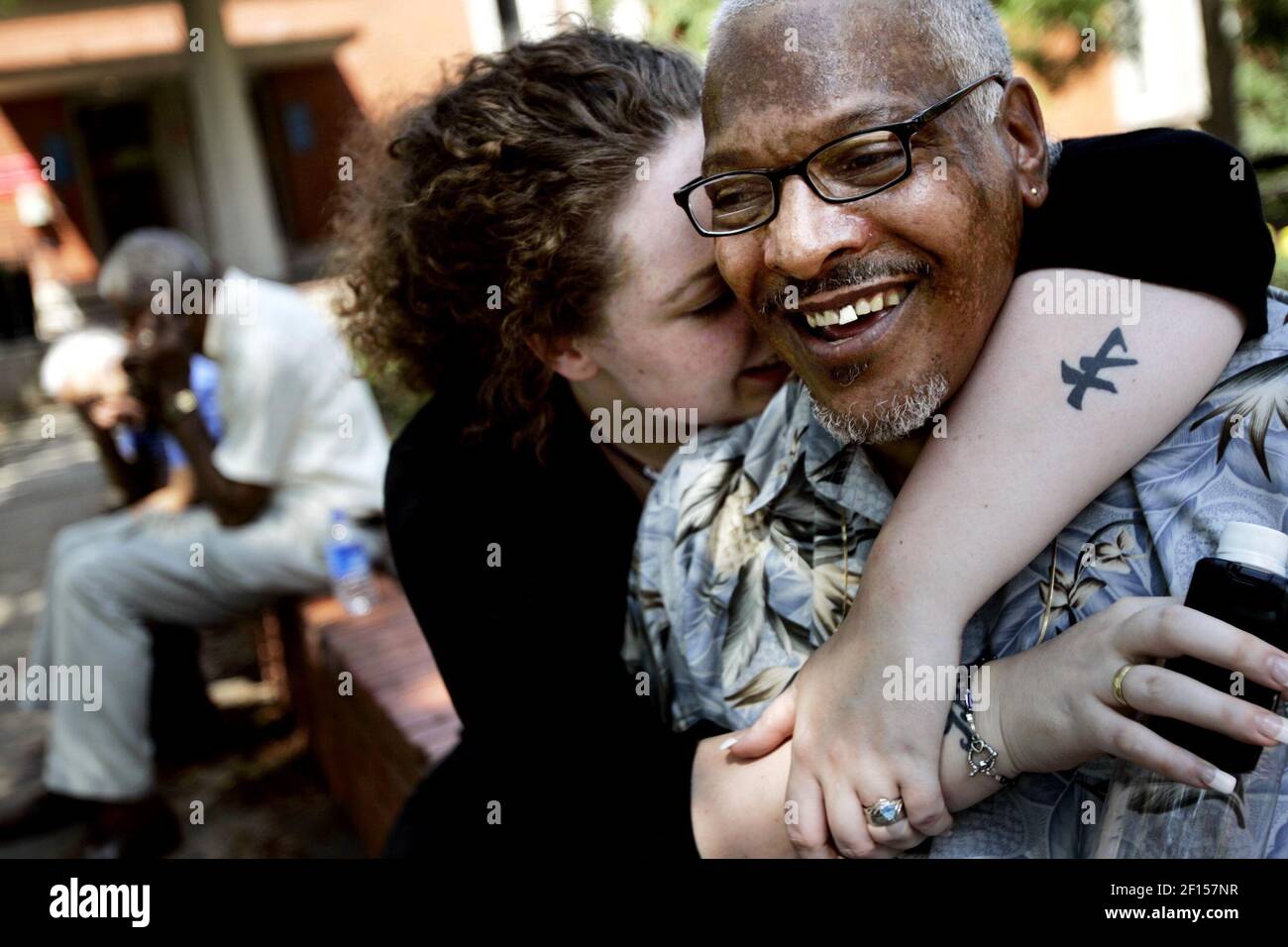 Kenneth Foster Sr., right, father of death row inmate Kenneth Foster ...