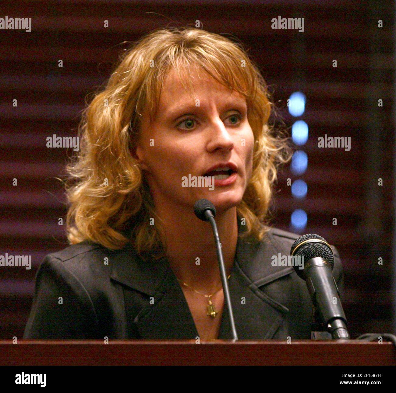 Air Force Capt. Colleen Shipman testifies at the hearing for former ...