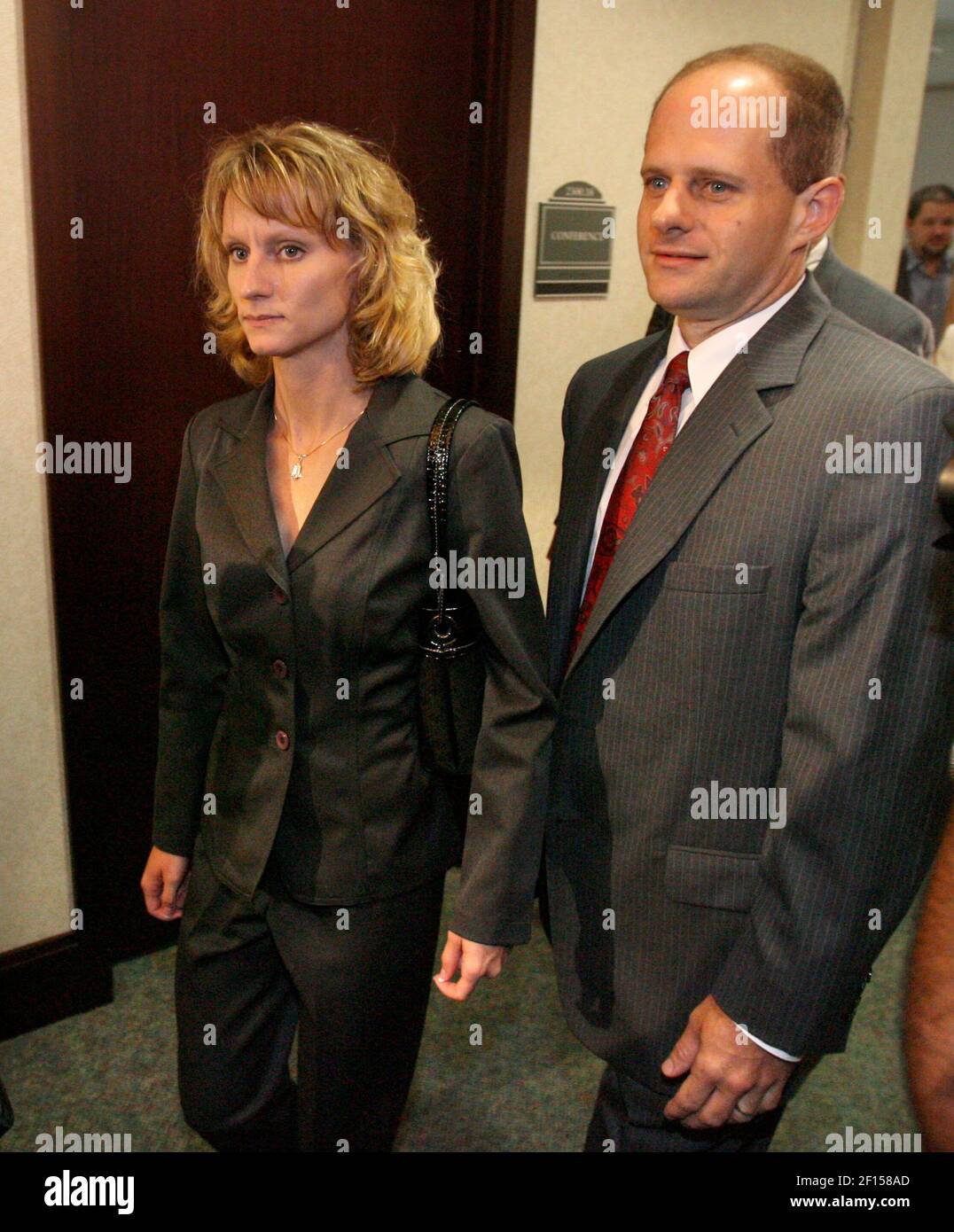 Air Force Capt. Colleen Shipman, left, arrives with her attorney at the ...