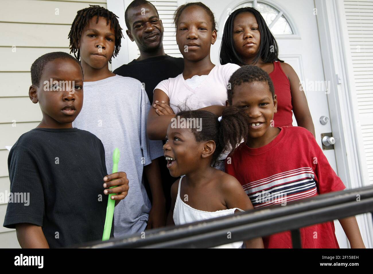 From left, Ricky Darren, 10; Darrell Lamont, 13; Ricky B. Scales ...