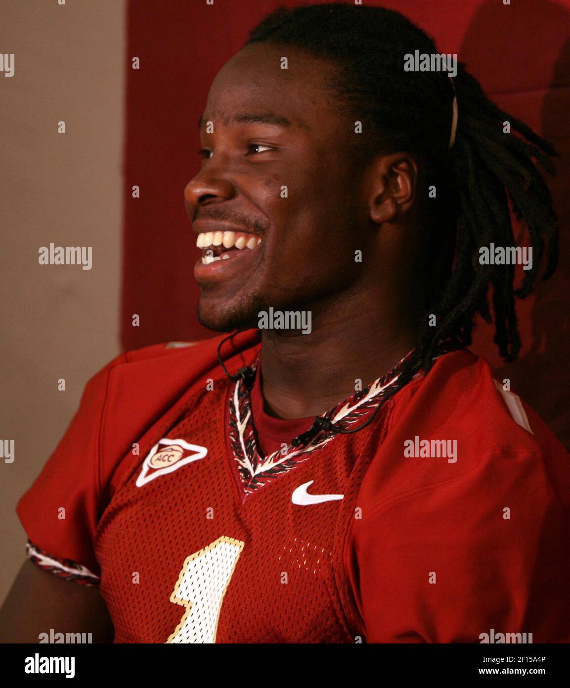 Florida State quarterback Xavier Lee enjoys a laugh during FSU football ...