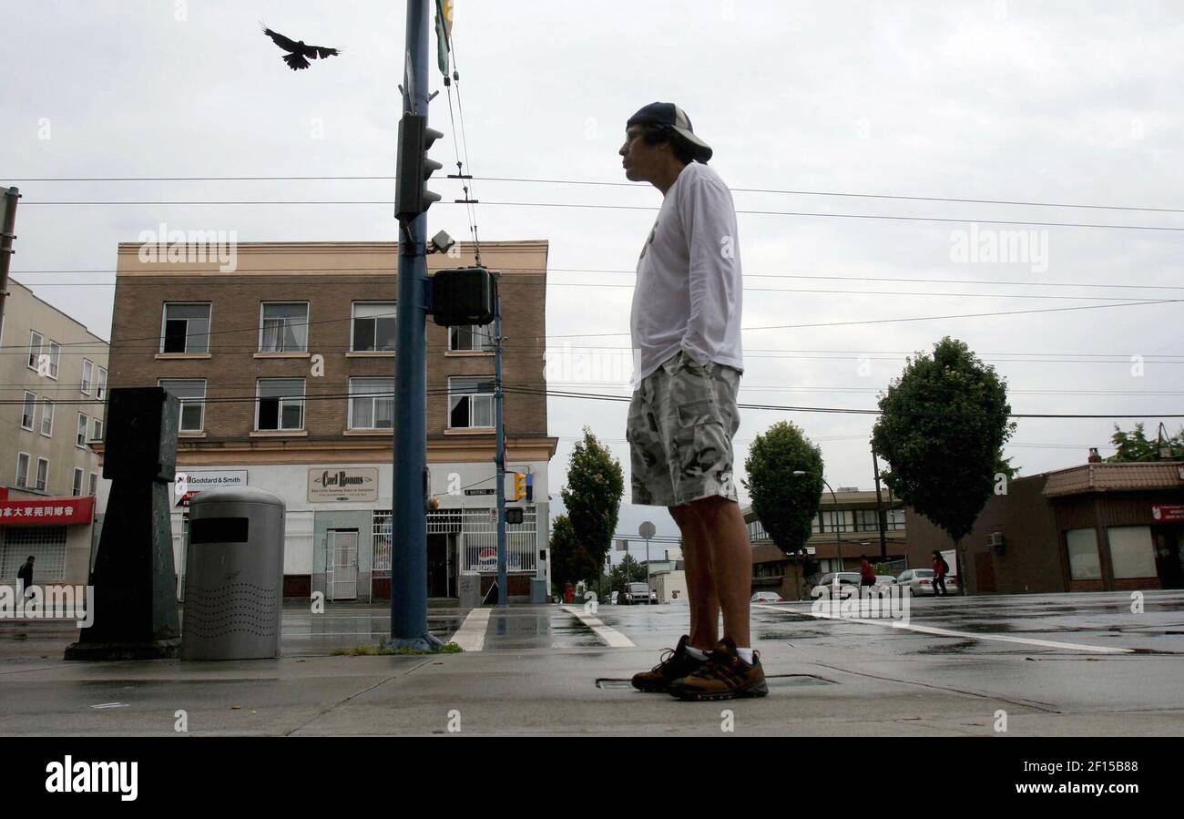 Jason Fleury stands at East Hastings Street and Princess Avenue in ...