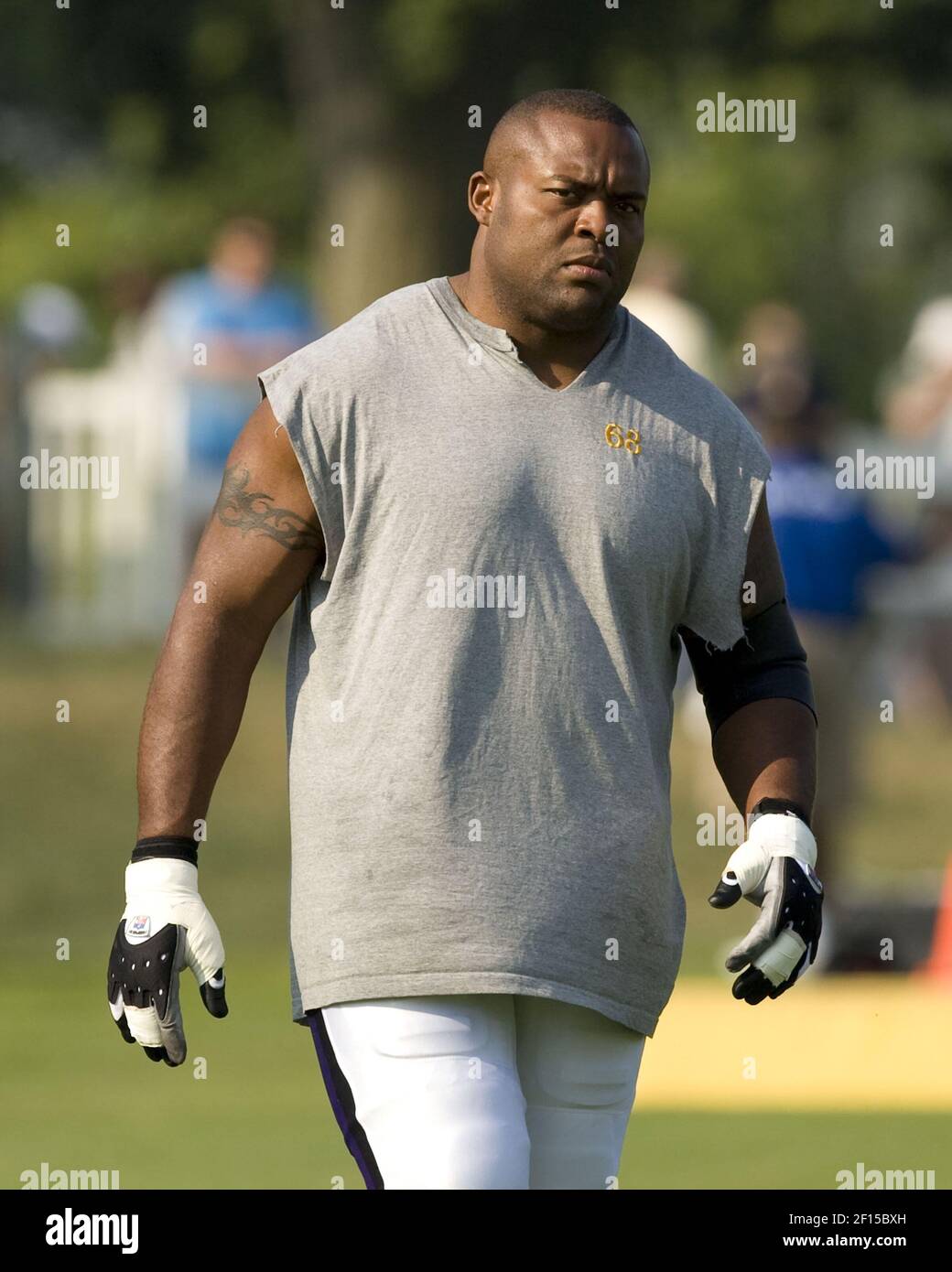 The Baltimore Ravens Keydrick Vincent is shown during practice on ...