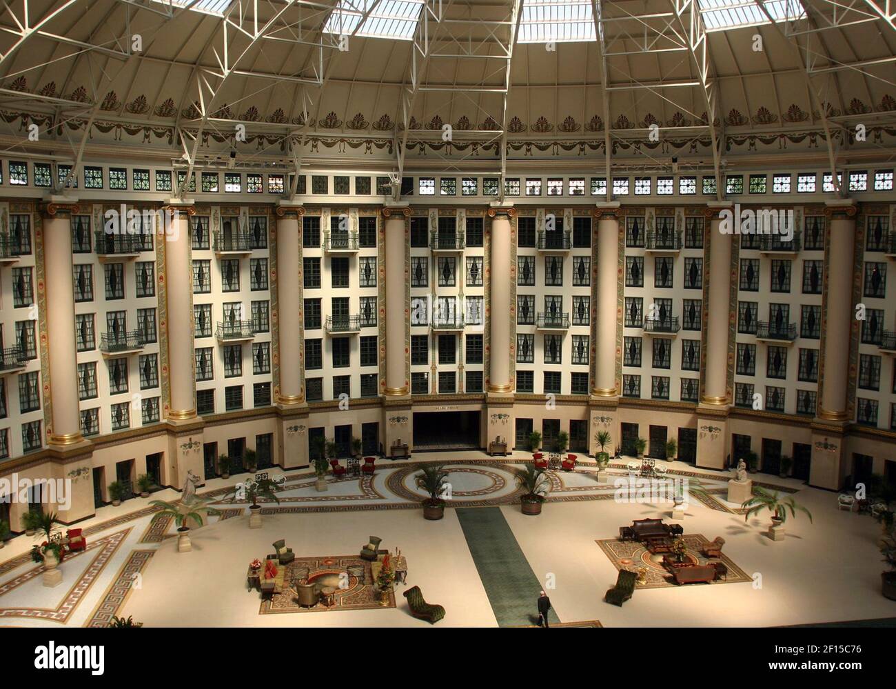 The domed atrium of the West Baden Springs Hotel has been restored in ...