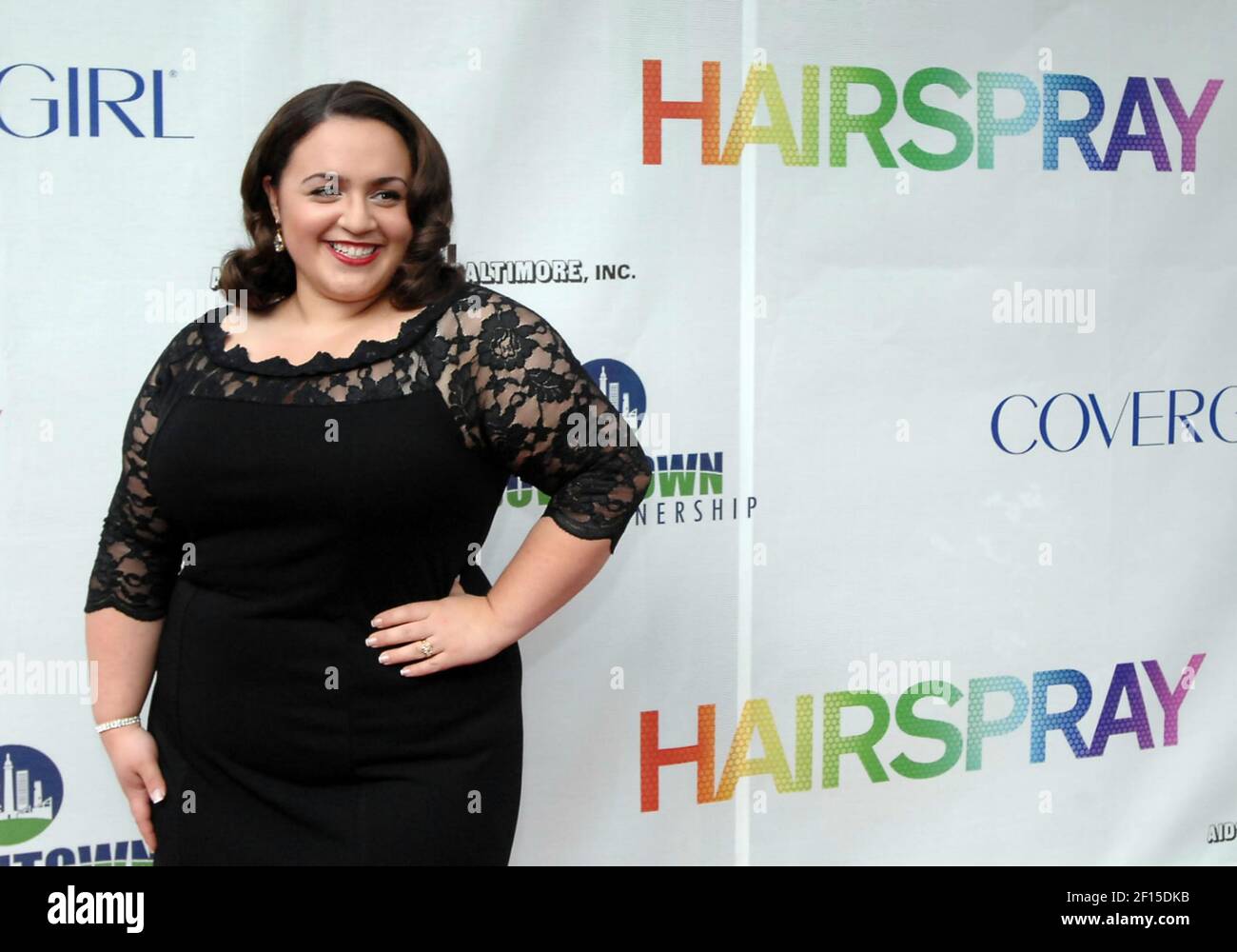 Actress Nikki Blonsky poses outside the Charles Theater at the red ...