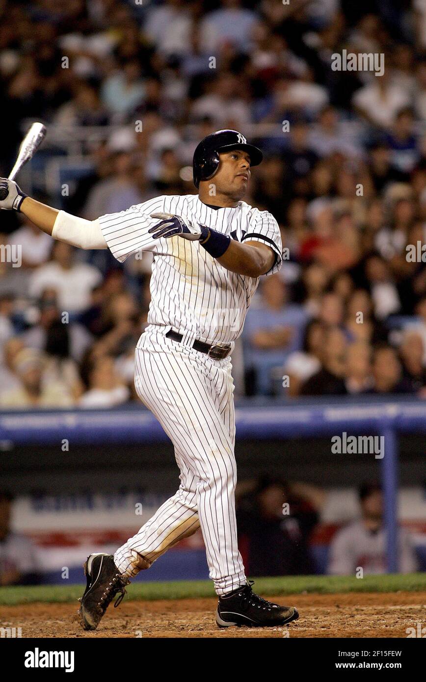 New York Yankees Bobby Abreu hits a solo home run in the bottom of the ...