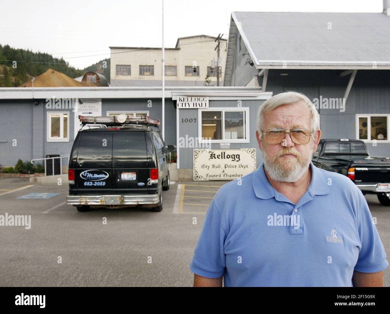 Kellogg Mayor Mac Pooler, pictured June 5, 2007, has spent nearly his ...