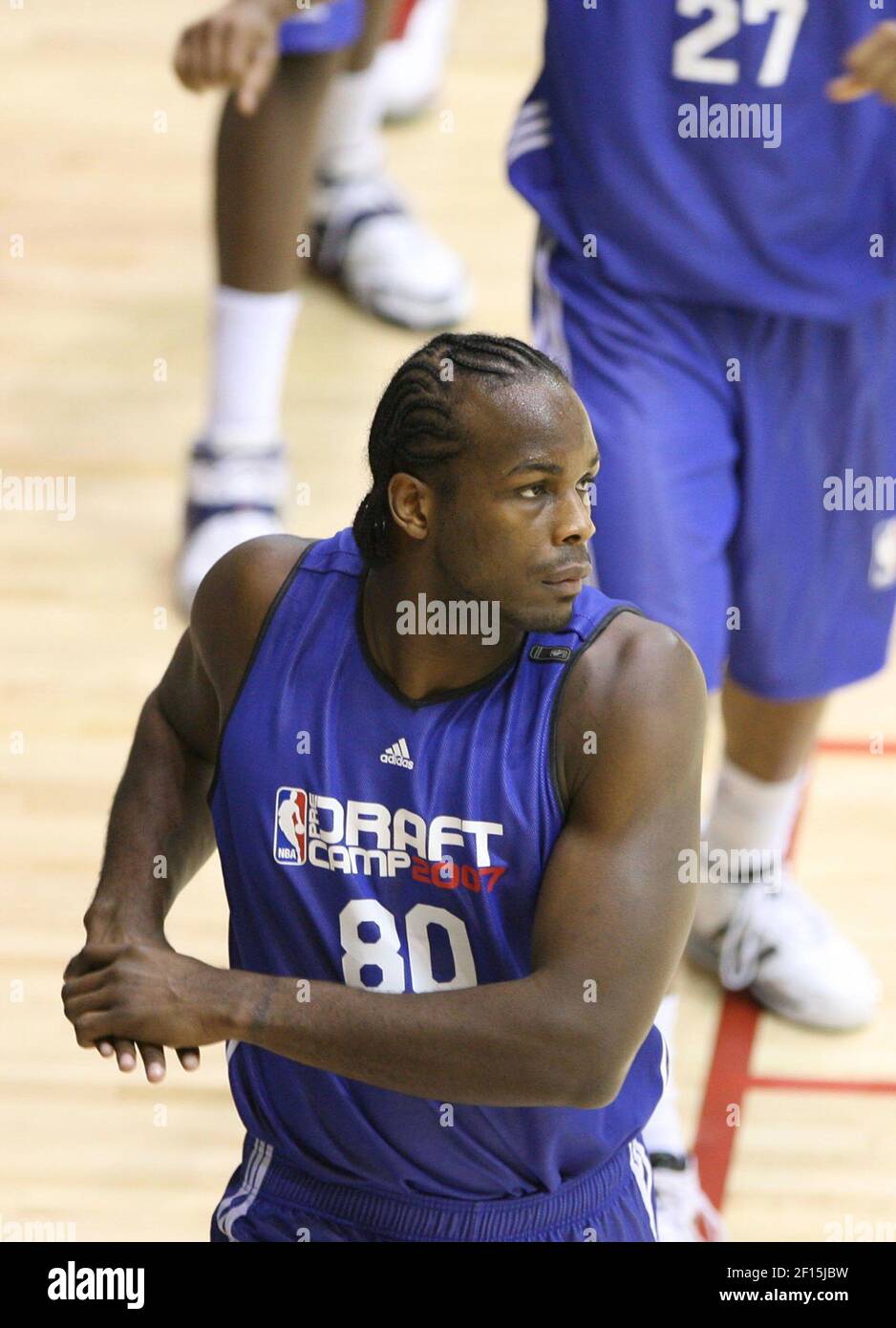 Florida's Chris Richard stretches during the NBA pre-draft camp at ...