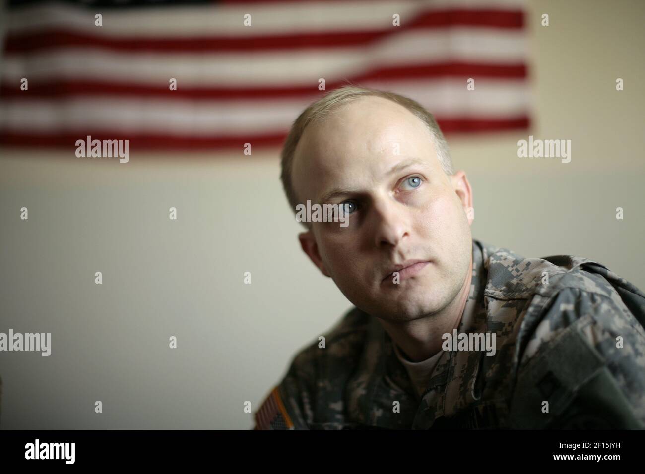 Dr. Brandon Goff, 35, of Tyler, Texas, has spent his war in Wards 57 and 58 of the Walter Reed ...