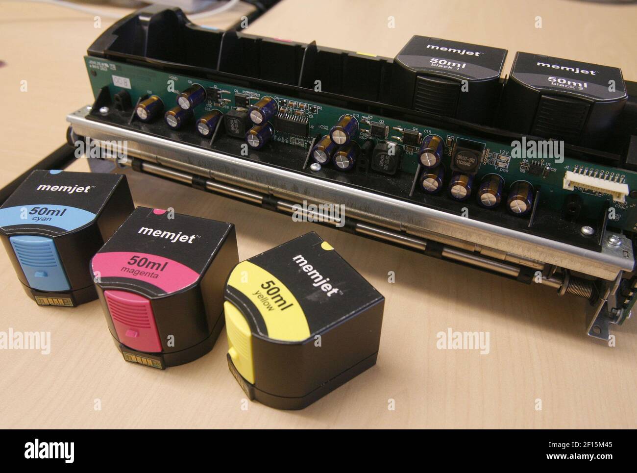 The Memjet printer head spans the width of its target print space with ...