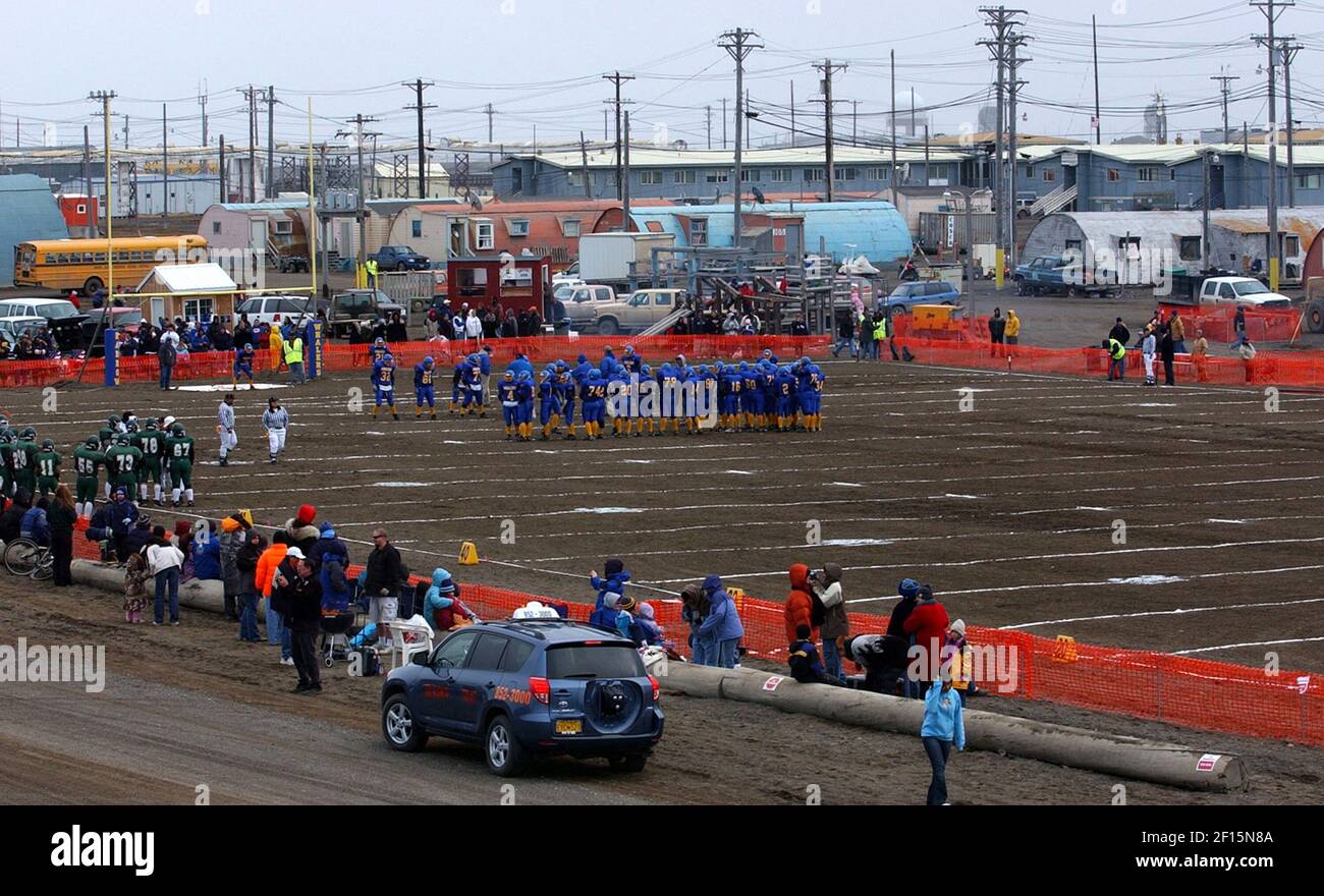 In this August 18, 2006 photograph, Barrow's football field was created ...