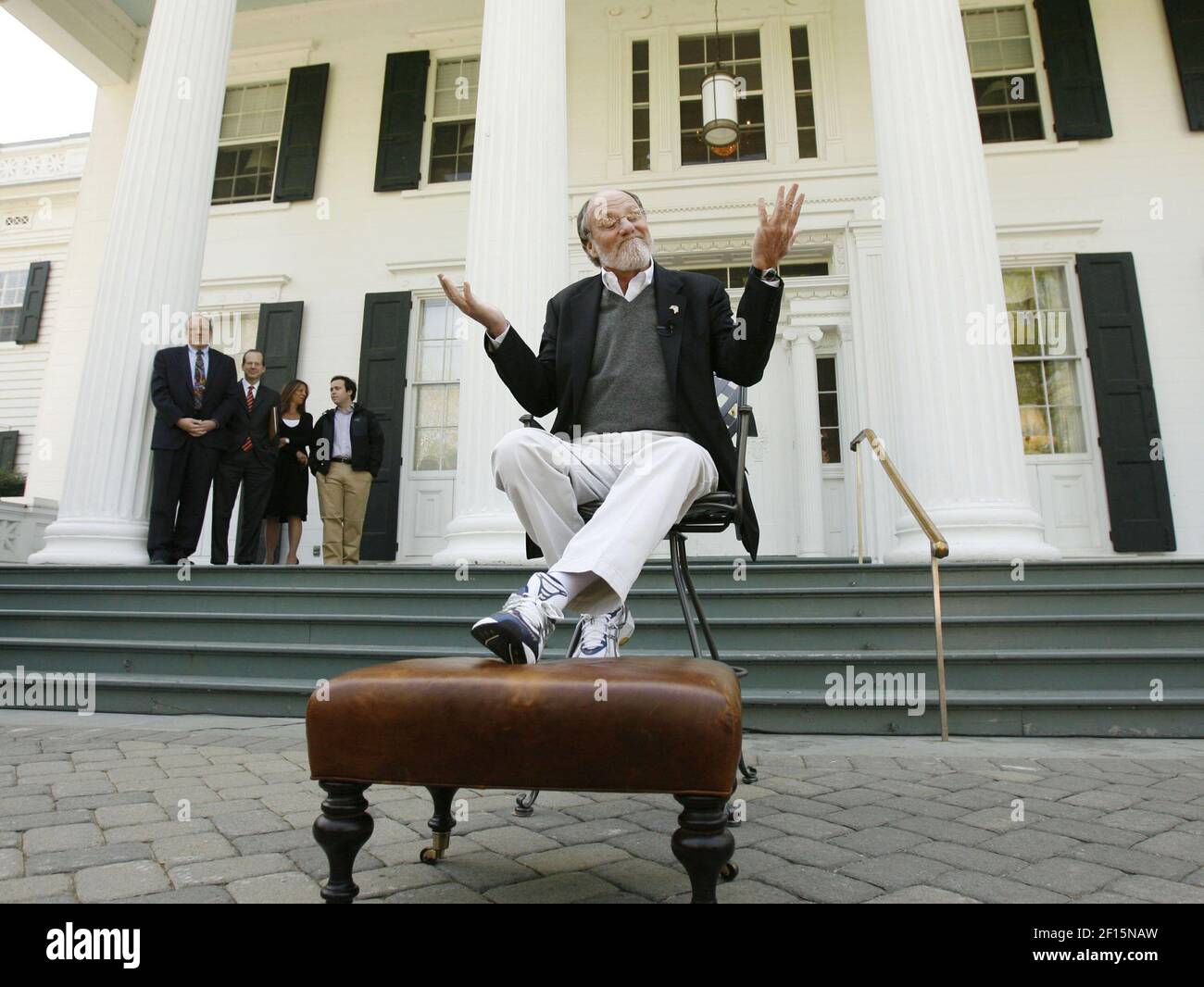 New Jersey Gov. Jon S. Corzine speaks to reporters at a news conference ...