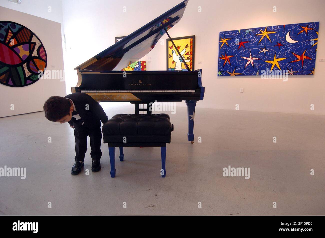 Ethan Bortnick Ethan takes a bow following a recent recital at artist ...