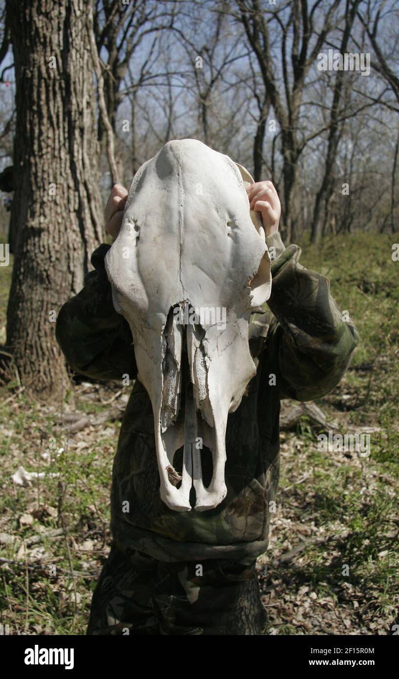 No, it's not a monster. It's eight year-old Keith Shoemake clowning ...