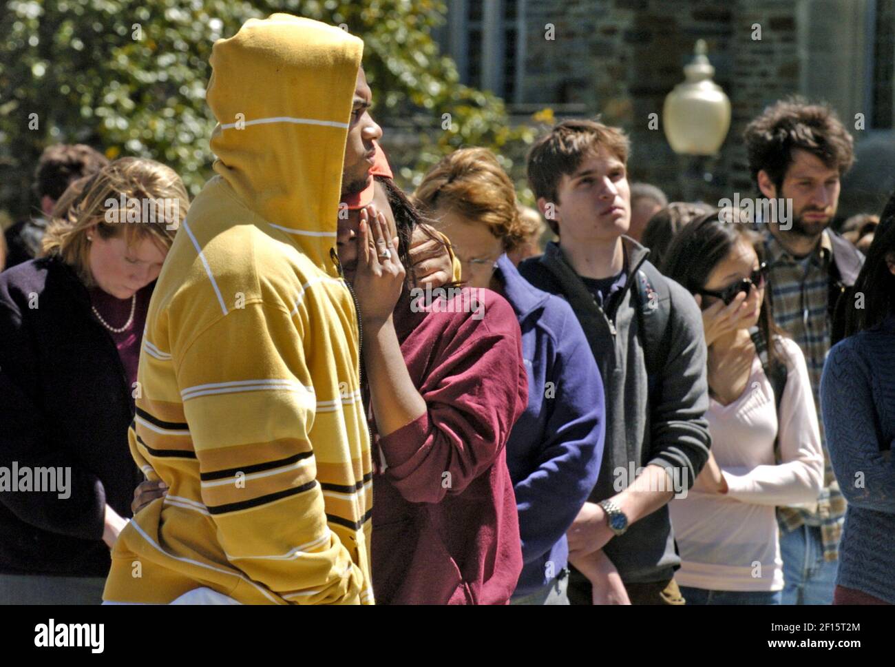Aaron Fryer comforts Latoya Eason as she wipes away tears on Tuesday ...