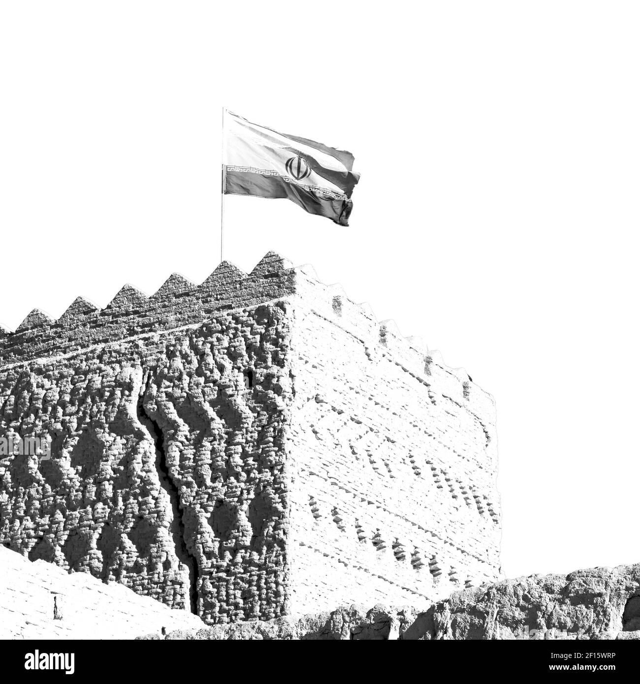 In iran the old castle Stock Photo - Alamy