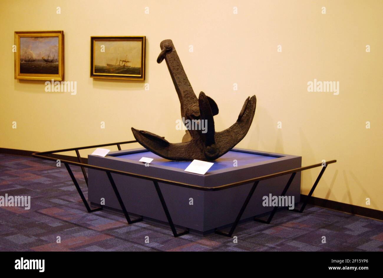 The anchor of the USS Monitor sits at the entrance to the new state-of ...