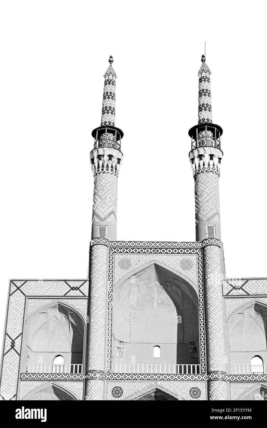 In iran the old mosque Stock Photo - Alamy